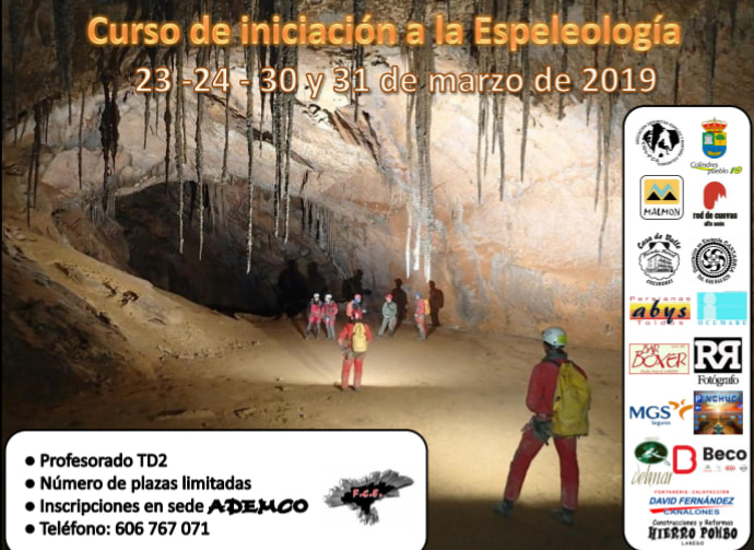 Curso Iniciación a la Espeleología ADEMCO 2019 – GUIAS DE LAS MERINDADES